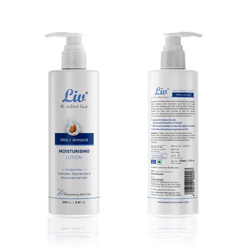 Liv Milk and Almond Oil Body Lotion | 250 ML – livthenaturaltouch